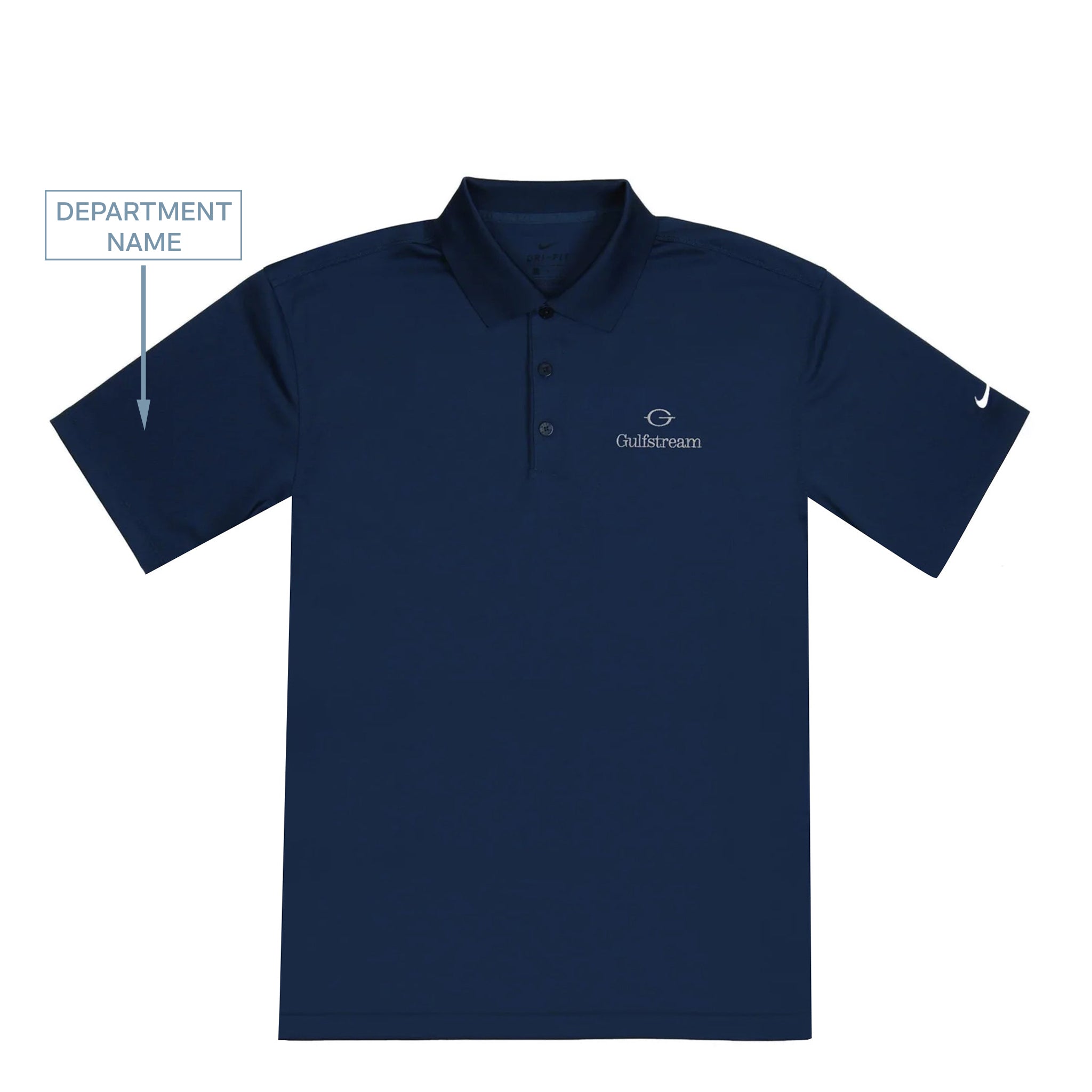 Department Polo - Nike® Men's Dri-Fit Polo - Navy – Gulfstream Store